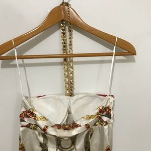 Cache | Tops | Cache Chain Detail Halter Top | Poshmark